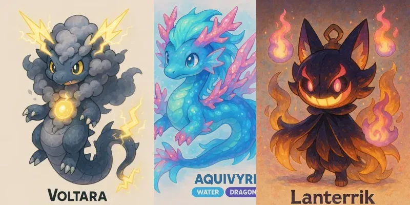 Chibi Fakemon Design Concepts Generator App | PromptBase