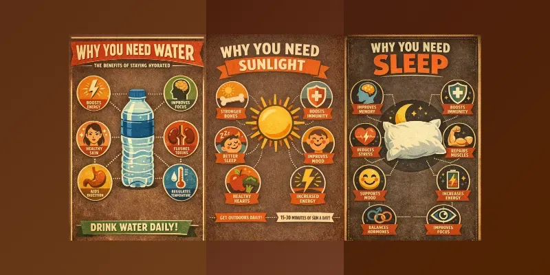 Retro Health Infographic Posters Generator App | PromptBase