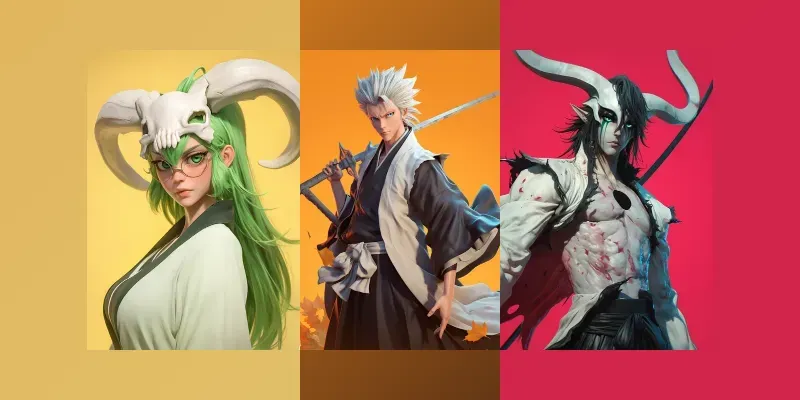 Pixar Cartoon Bleach Manga Characters Generator App | PromptBase