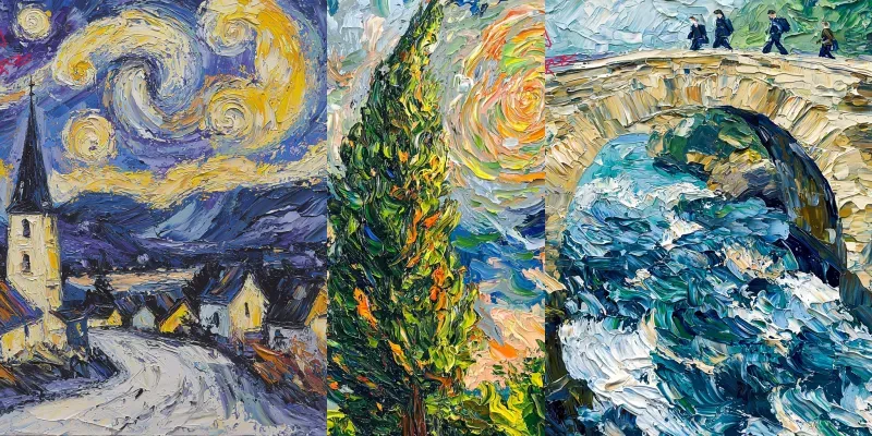 Van Gogh Style Ai Art Prompts 9 Pack Generator App | PromptBase