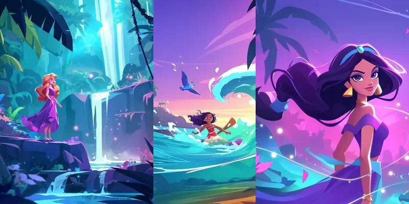 Dynamic Tropical Animation Art Generator App | PromptBase