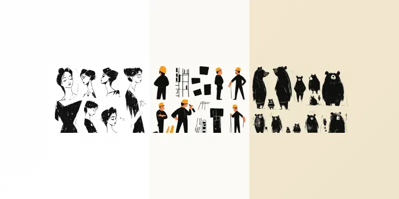 Character Design Worksheet Generator App | PromptBase