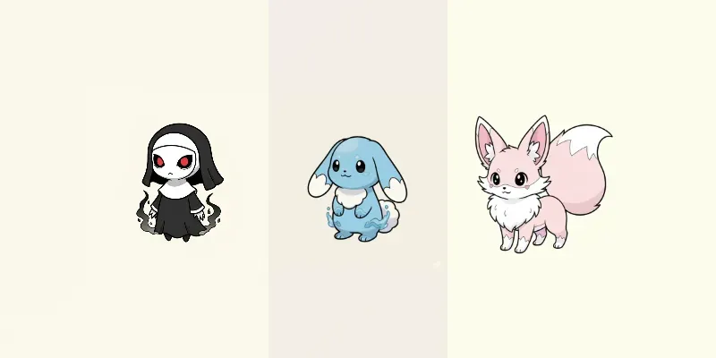 Simple Line Art Fakemon Creator App | PromptBase