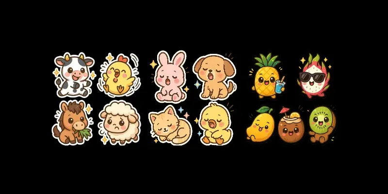 Kawaii Sticker Pack Generator Prompt App | PromptBase