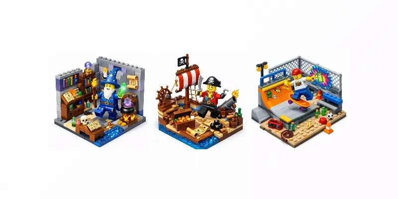 Isometric Lego Minifigure Scenes Generator App | PromptBase
