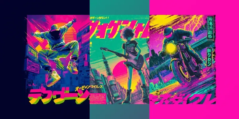 Retro 80s Japanese Anime Poster Generator App | PromptBase