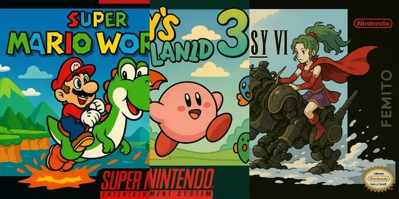 Snes Box Cover Art Generator App | PromptBase