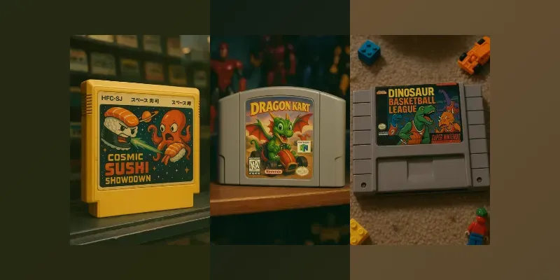 Retro Game Cartridge Generator App | PromptBase