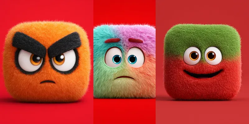 Emotion Icon Of Plush Material Generator App | PromptBase