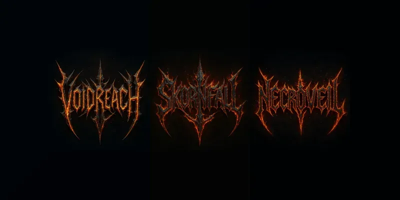 Heavy Metal Band Logos Generator App | PromptBase