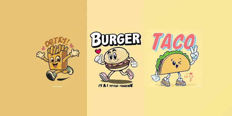 Logo Rubber Hose Character Design Generator App | PromptBase