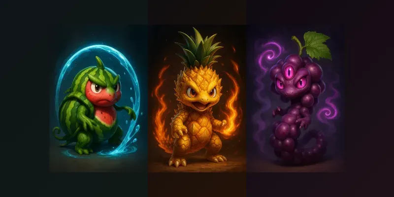 3d Fruitcore Fakemon Genesis Generator App | PromptBase