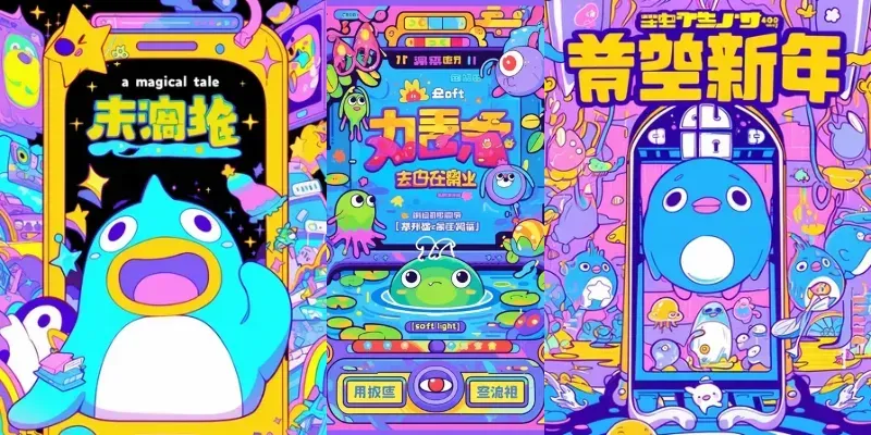 Poster Chinese Game Interface Ui Design Generator App | PromptBase