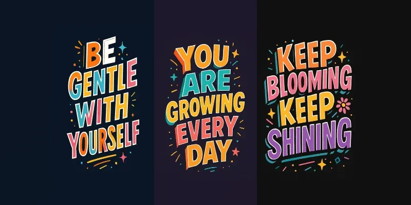 Bold Vertical Stacked Typography Generator App | PromptBase