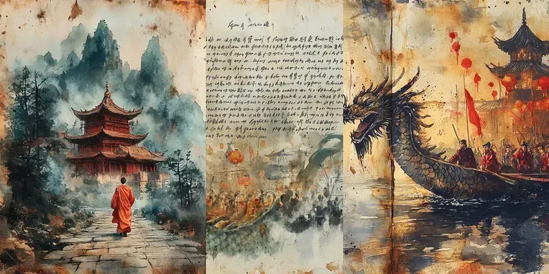 Traditional Chinese Life Junk Journals Midjourney Prompt | PromptBase