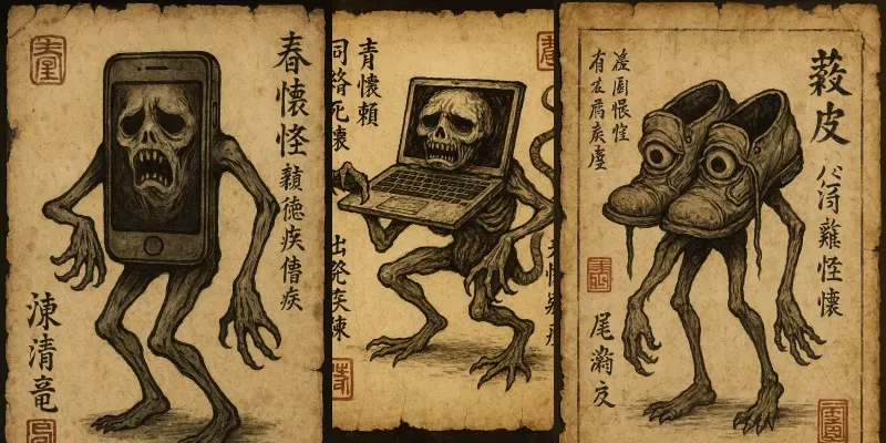 Cursed Yokai Catalog Page Generator App | PromptBase