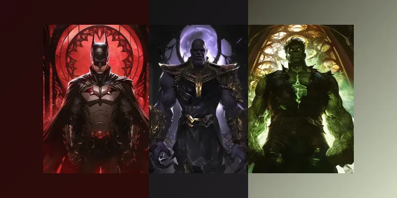 Dark Gothic Comics Superhero Art Generator App | PromptBase