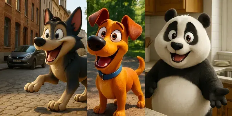 Cgi Animal Cartoons In The Real World Generator App | PromptBase