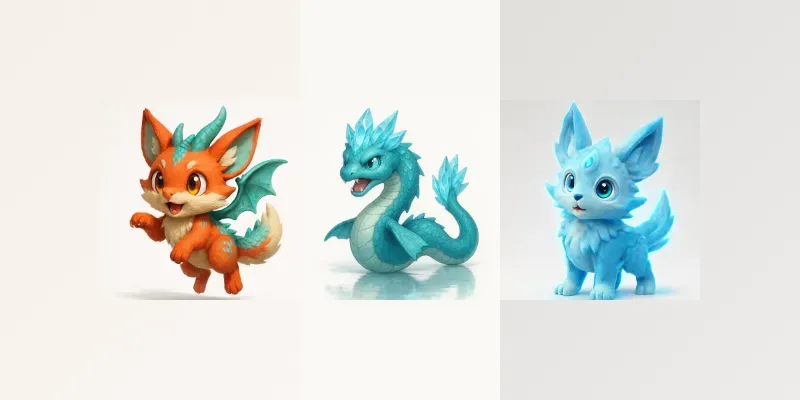 Fakemon 3d Render Premium Art Generator App | PromptBase