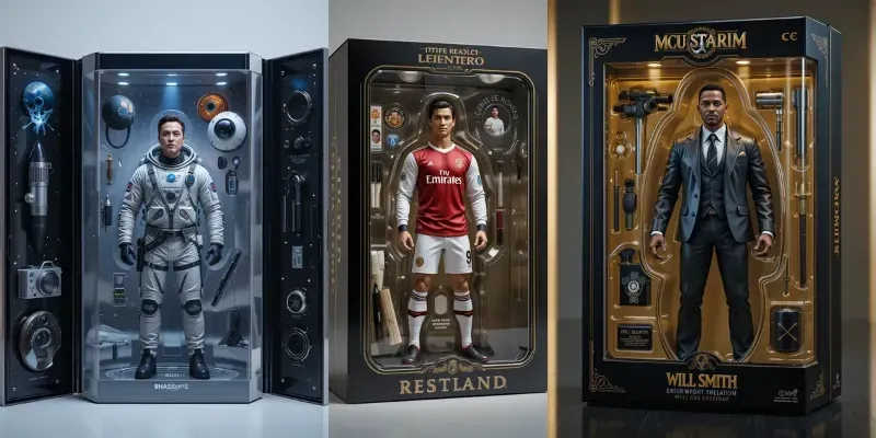 Iconic Collectible Action Figure Render Generator App | PromptBase