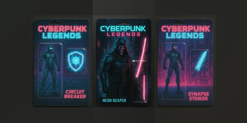 Cyberpunk Legend Blister Pack Art Generator App | PromptBase