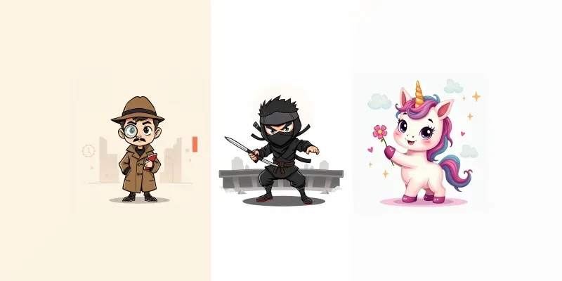 Customizable Cartoon Characters Prompt Generator App | PromptBase