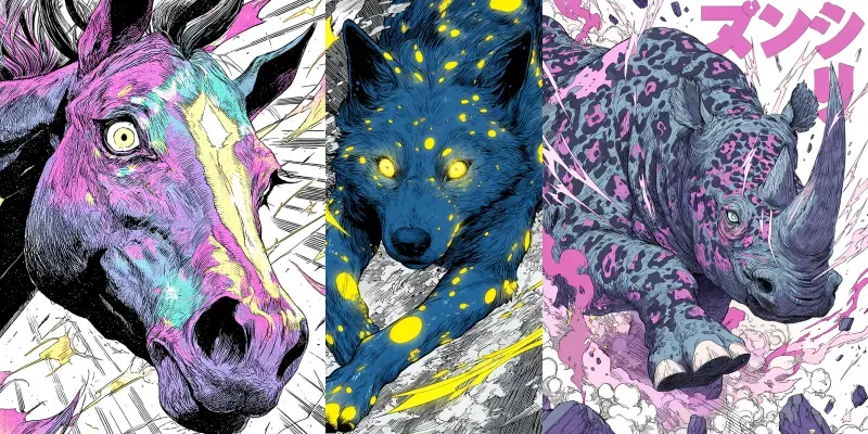 Manga Mutated Animal Portrait Generator App | PromptBase