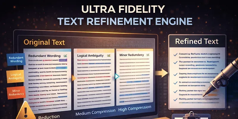 Ultra Fidelity Text Refinement Engines ChatGPT Prompt | PromptBase