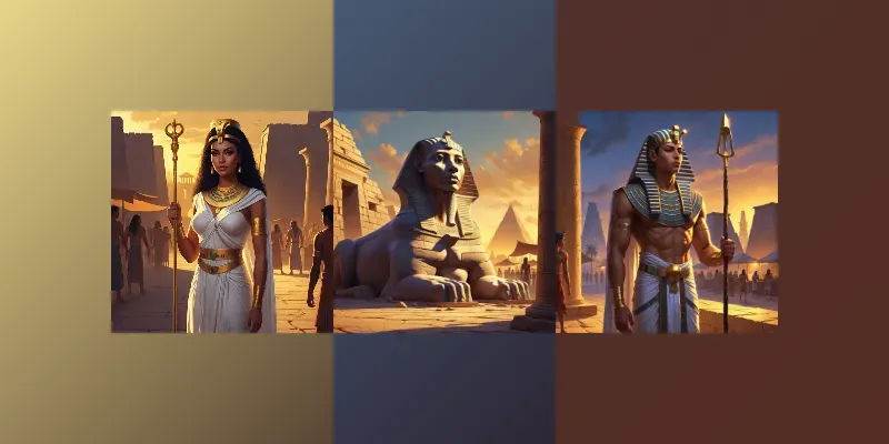 Fantasy Ancient Egyptian Album Covers Generator App | PromptBase