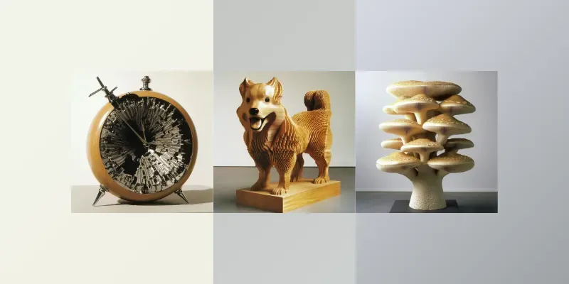 Transcendent Surrealist Sculptures Generator App | PromptBase