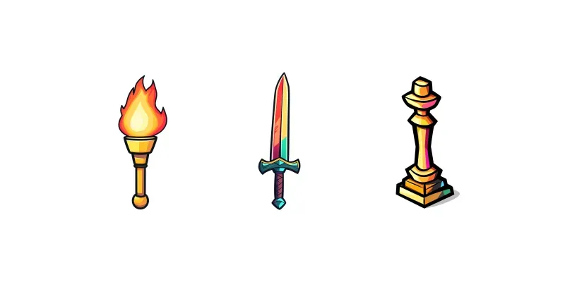 2d Cartoon Like Game Assets Generator App | PromptBase