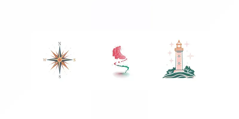 Modern Travel Icons Logo Pack Generator App | PromptBase