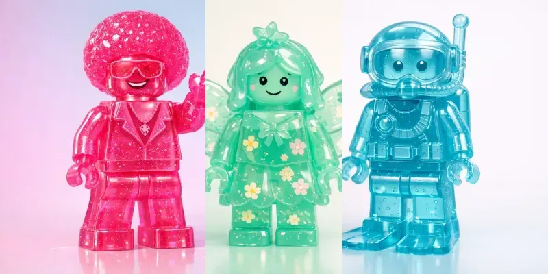 Jelly Lego Minifigure Studio Prompts Generator App | PromptBase