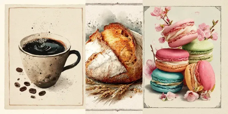 Vintage Recipe Card Menu Illustrator Generator App | PromptBase