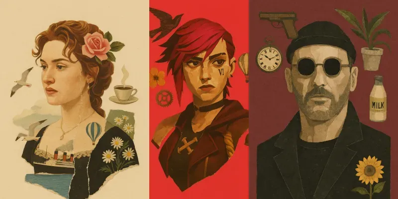 Collage Cutout Inspired Characters Generator App | PromptBase