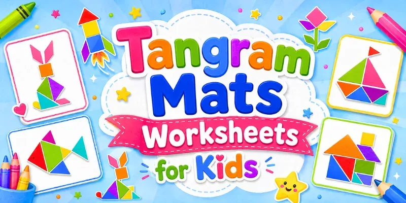 Tangram Mats Worksheets For Kids Generator App | PromptBase