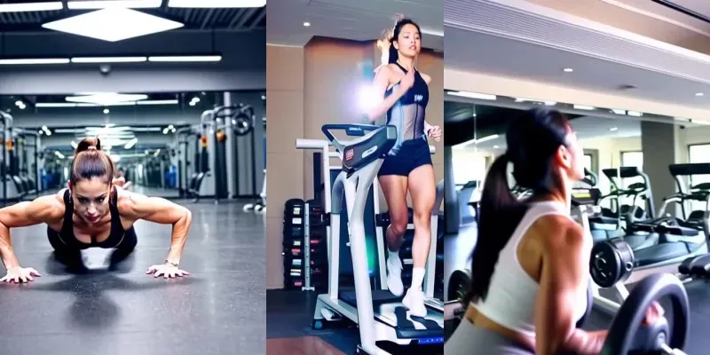 Fitness Model Motivations In Action KLING AI Prompt | PromptBase