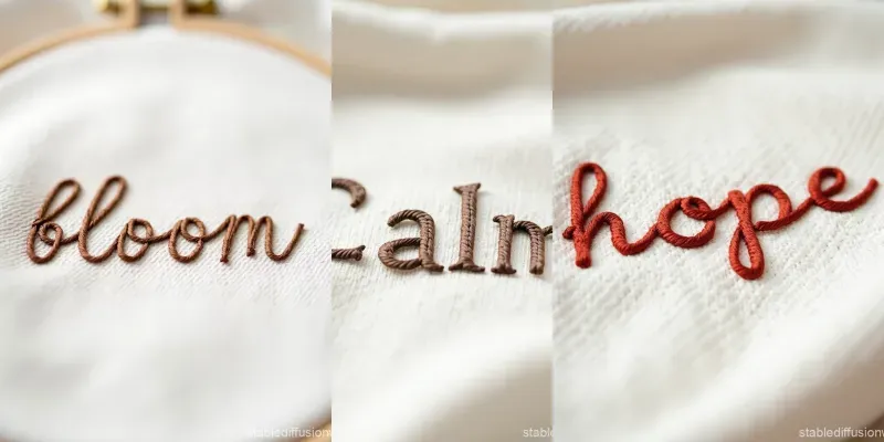Embroidered Word Art Generator App | PromptBase