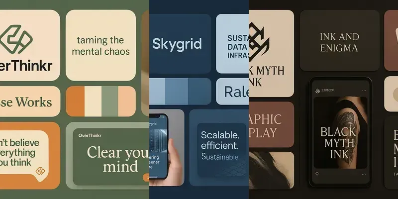 Visual Brand Identity Grid Board Generator App | PromptBase