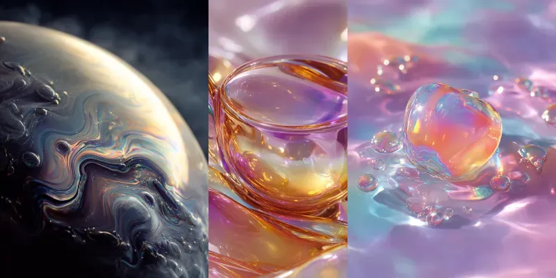 Liquid Worlds Aesthetic Melted Reality Generator App | PromptBase