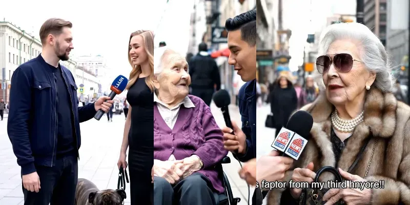 Viral Street Interviews Veo Prompt | PromptBase
