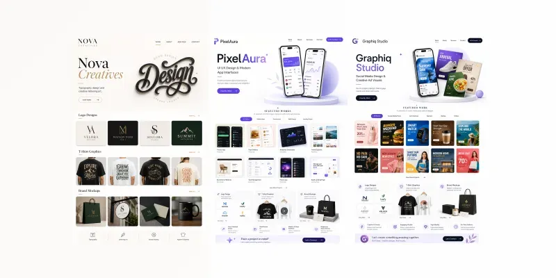 Modern Minimal Portfolio Page Design Generator App | PromptBase