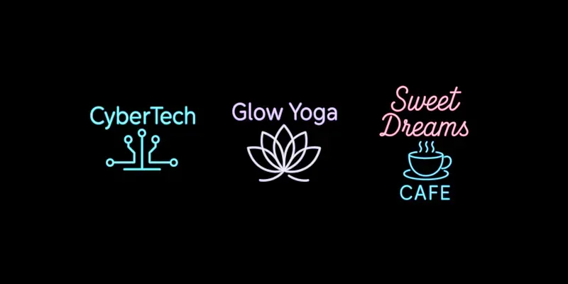 Neon Sign Logo Creator App | PromptBase