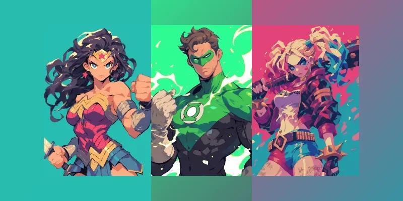 Dc Character Pixel Art Illustration Generator App | PromptBase