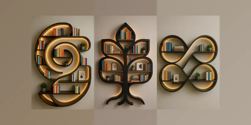 Curved Logo Shelves Generator App | PromptBase