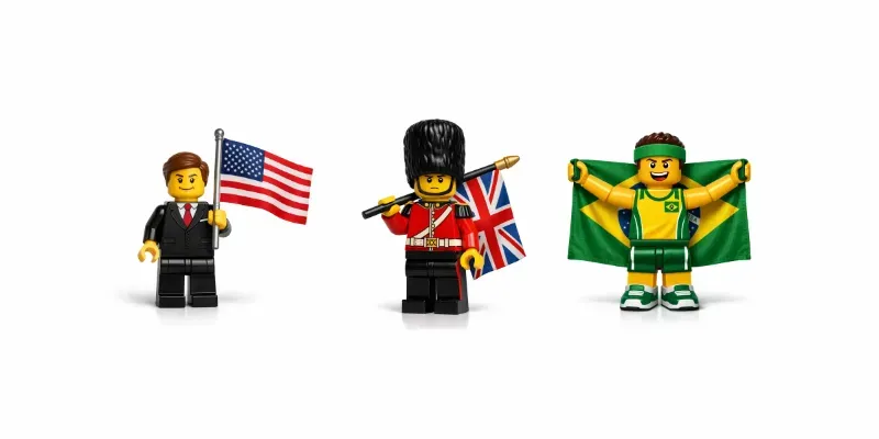 Lego Minifigures Holding Country Flags Generator App | PromptBase