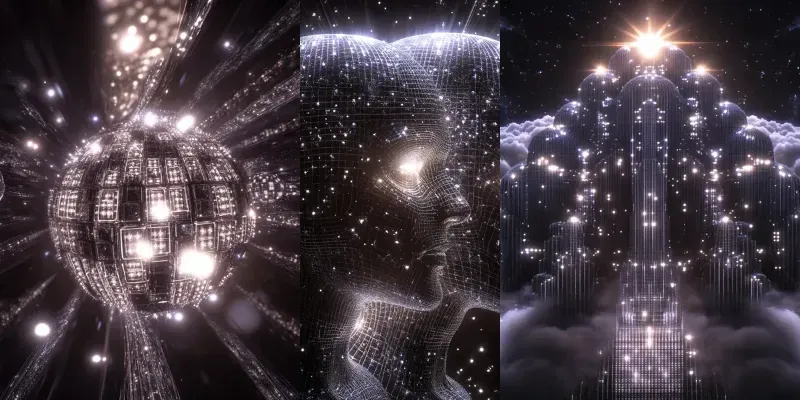 Cosmic Light Matrix Aesthetic Generator App | PromptBase