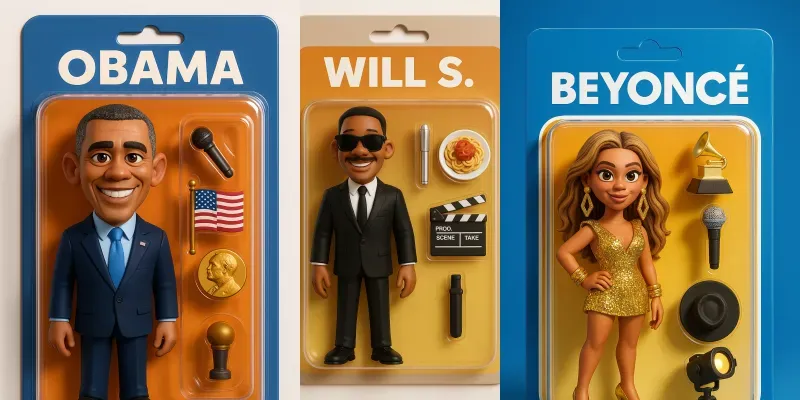 Action Figures Blister Pack Generator App | PromptBase