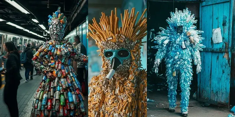 Cinematic Trash Costume Portraits Generator App | PromptBase