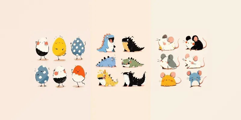 Cute Chibi Cliparts Generator App | PromptBase